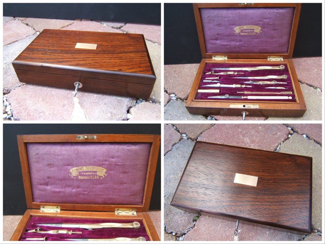 Victorian Antique 19th Century Rosewood French Vintage Technical ...