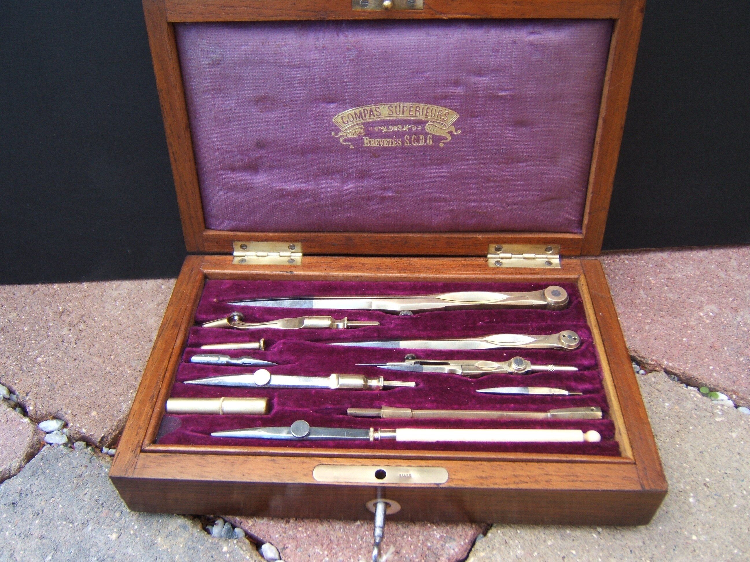 Victorian Antique 19th Century Rosewood French Vintage Technical ...