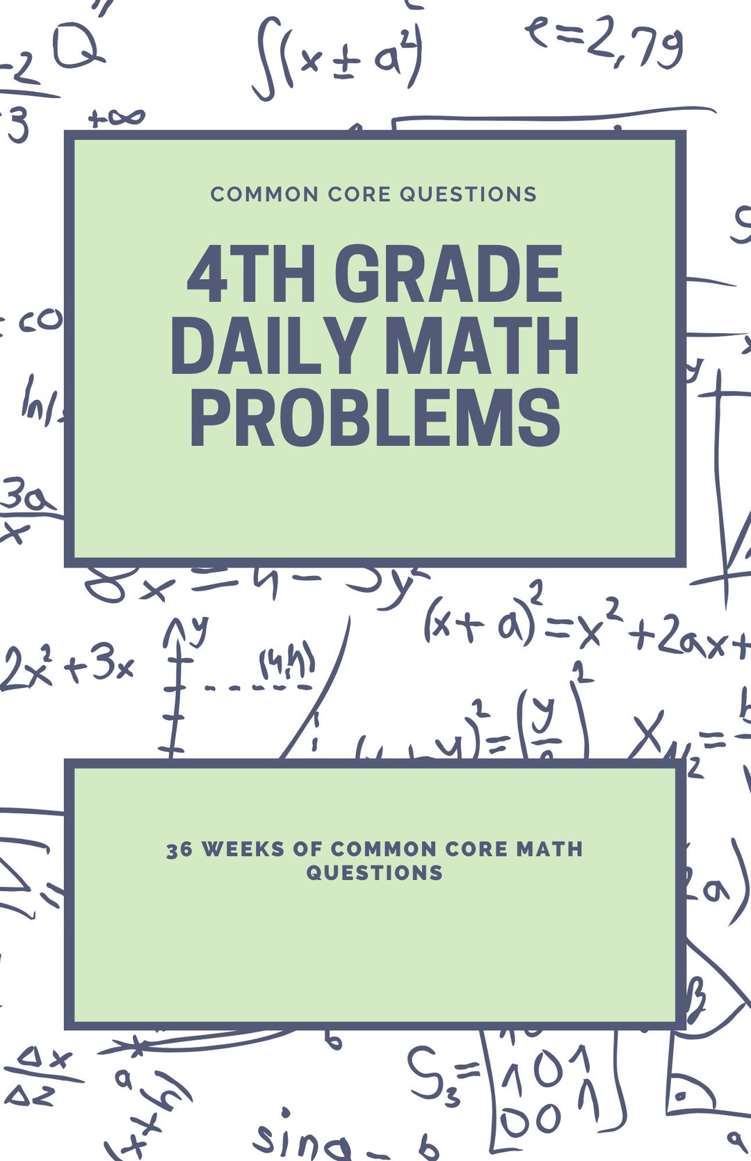 4th Grade Daily Spiral Math - With Answer Key - Etsy