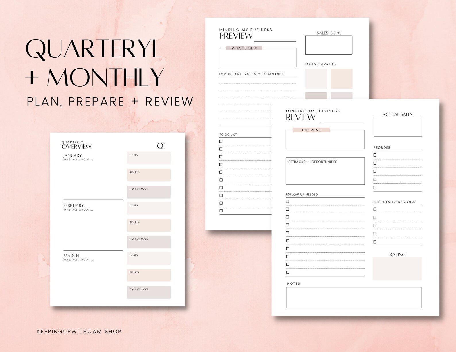 Entrepreneur Planner, Small Business Owner, Printable Pdf Printable ...