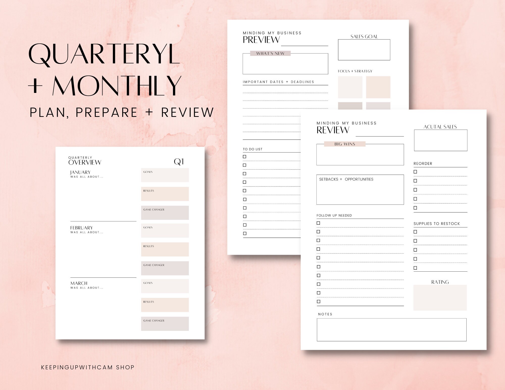 Entrepreneur Planner, Small Business Owner, Printable Pdf Printable ...