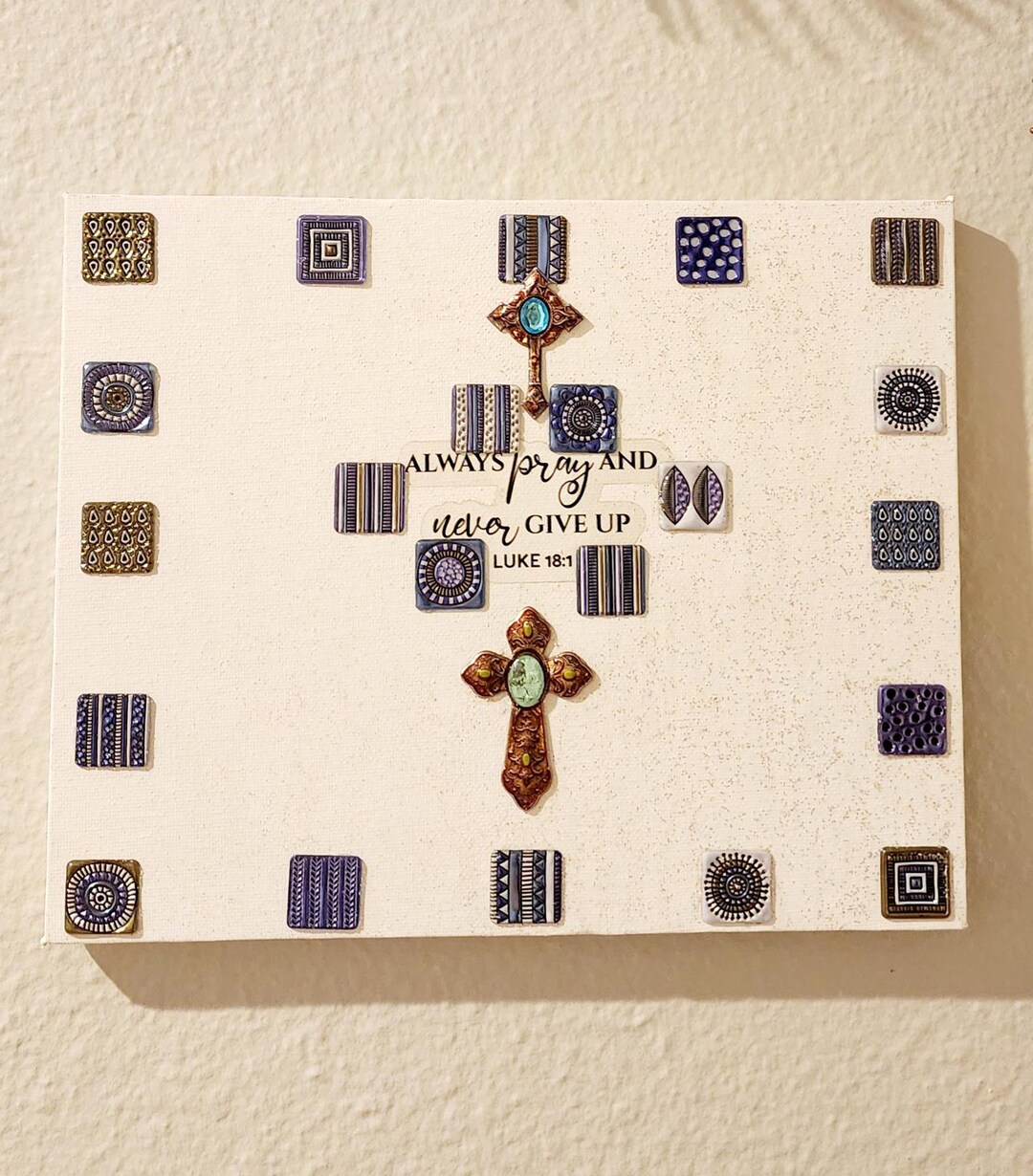 Always Pray Never Give up Wall Art, Christian Pray Canvas, Pray Home ...