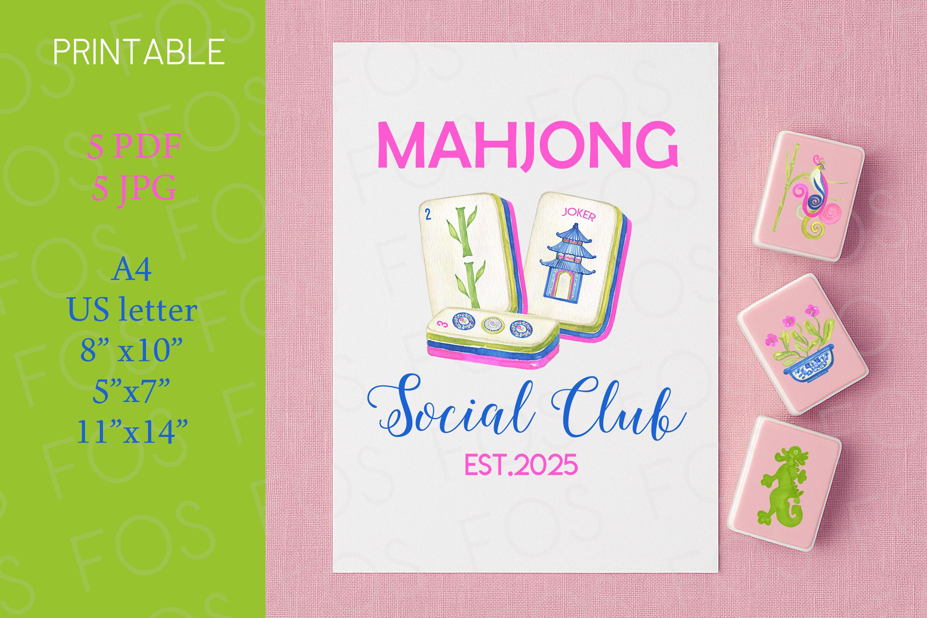 Mahjong Scorecard Printable | American Mahjong Beginner Cheat Sheet ...