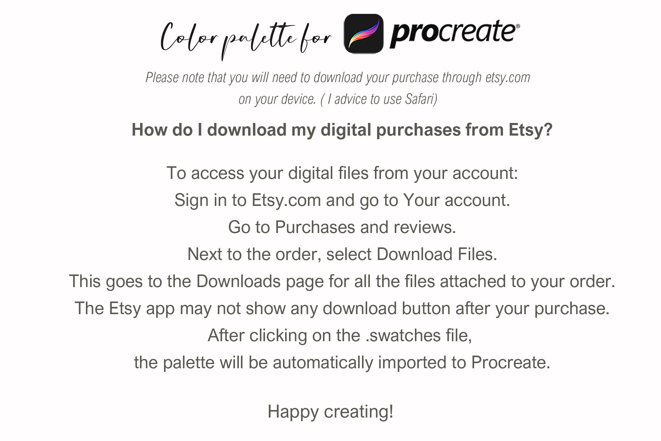 Dusty Rose Color Procreate Palette, 30 Colors Swatches, Color Palette ...