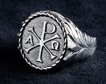 Chi Rho Ring - Etsy
