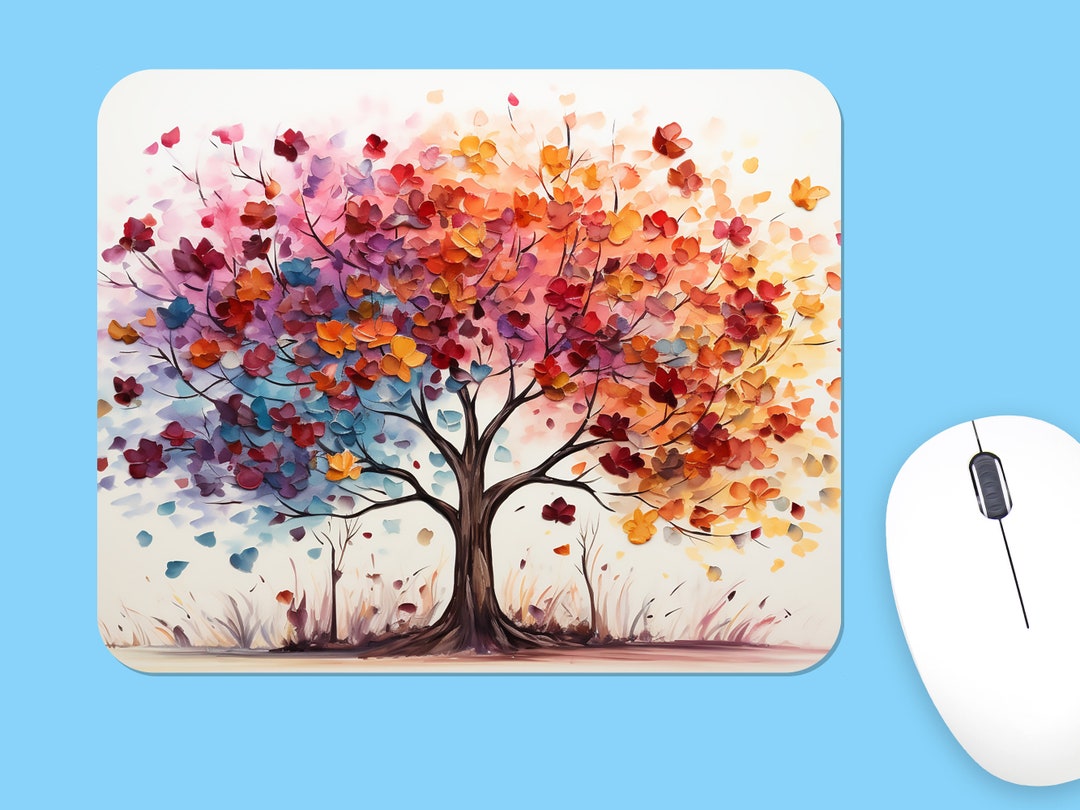 Autumn TREE Polyester Mouse Pad, Premium Printing Mousepad, Long ...