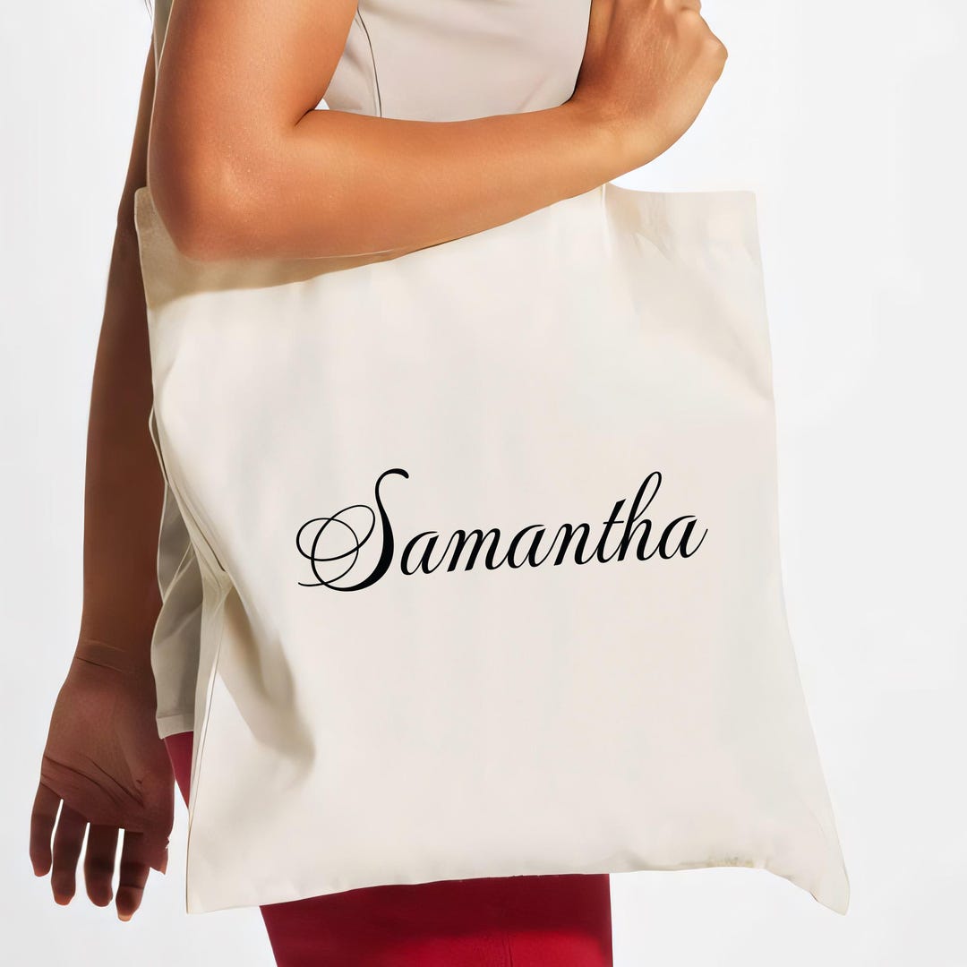 Personalized Script Tote Bag, Bridal Party Favor - Etsy