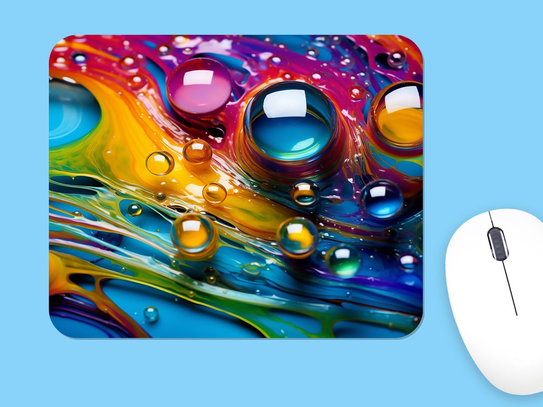 Liquid Art Polyester Mouse Pad, Premium Printing Mousepad, Long-lasting ...