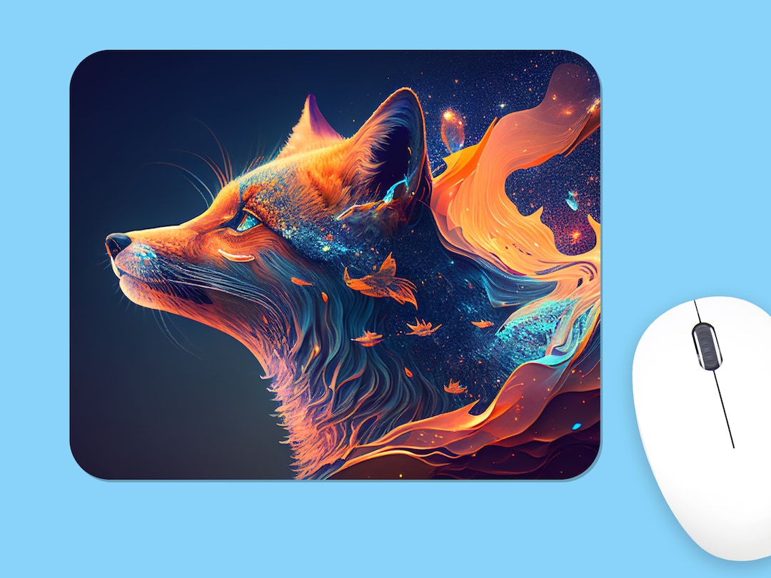 FOX MOUSEPAD, Soft Polyester Mouse Pad, Premium Printing, Long-lasting ...
