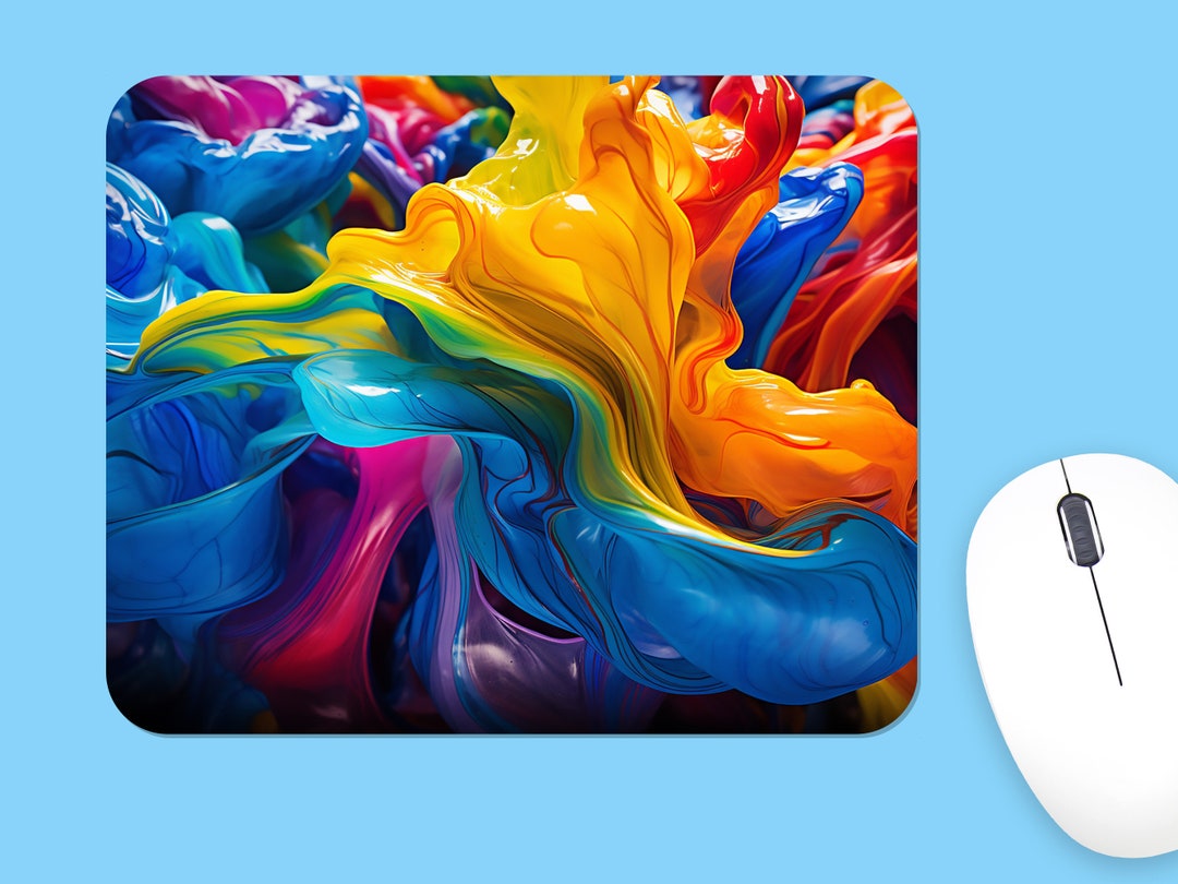 Colorful Art Liquid Polyester Mouse Pad, Premium Printing Mousepad ...