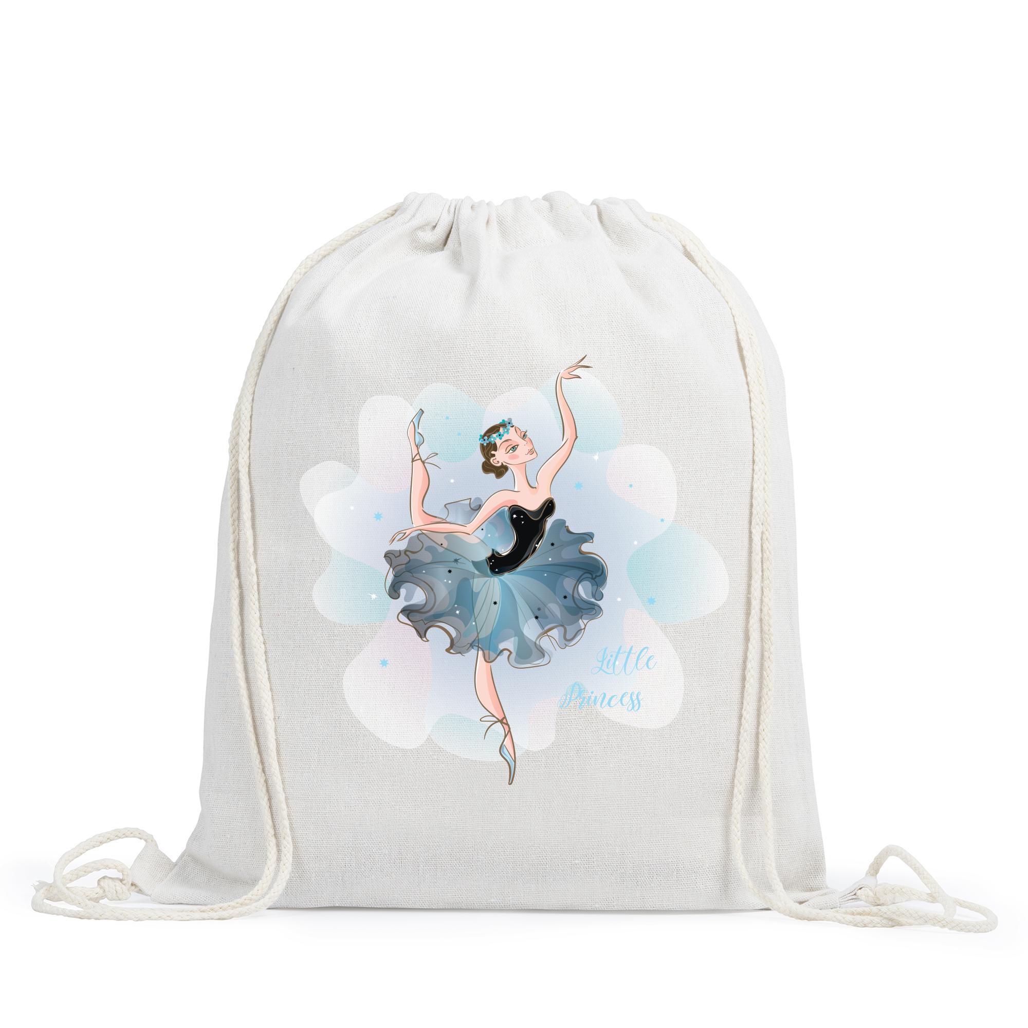 Personalized Ballet Drawstring Bag, Kids School Bag, Personalized Gym ...