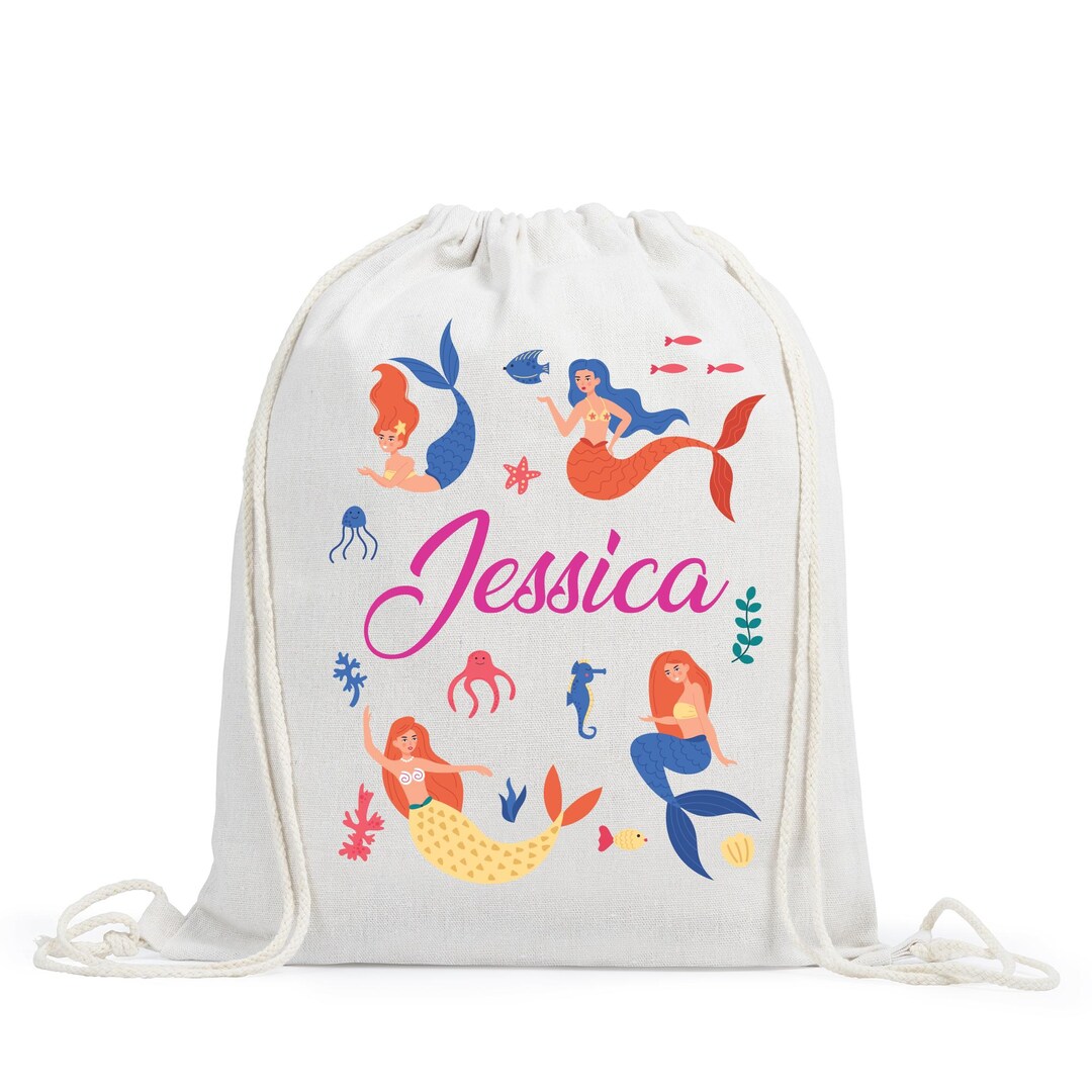 Personalised Drawstring Bag - Kids School Bag - Personalised Gym Bag ...