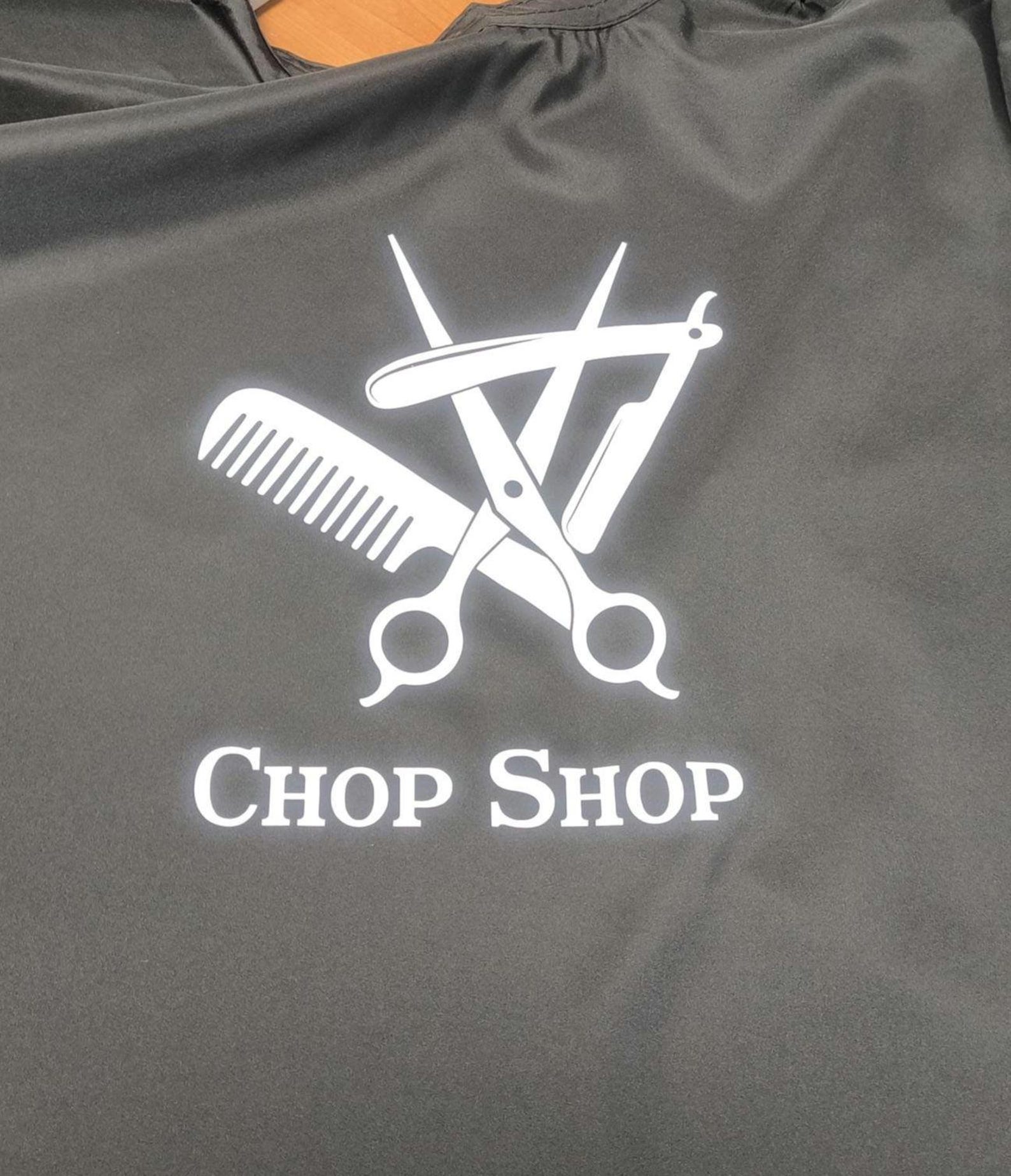 Hair Salon & Barber Cape With Pre-designed Logo. Customizable Text for ...