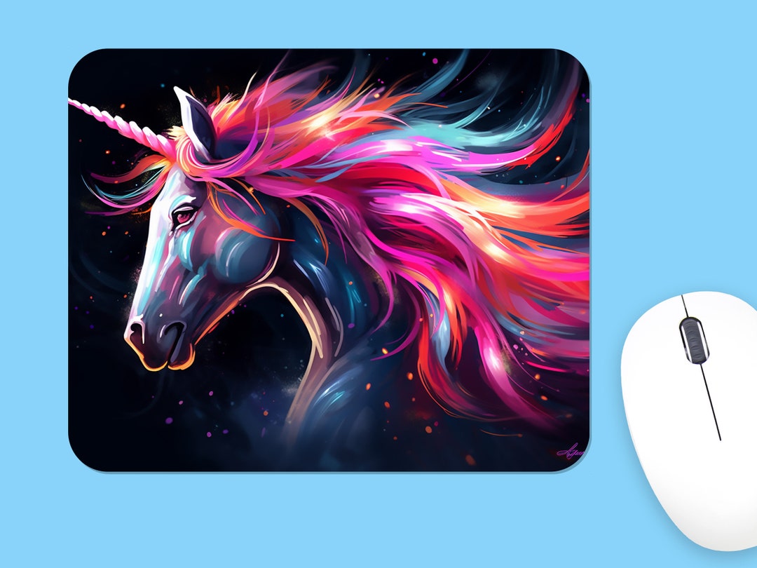 UNICORN Polyester Mouse Pad, Premium Printing Mousepad, Long-lasting ...