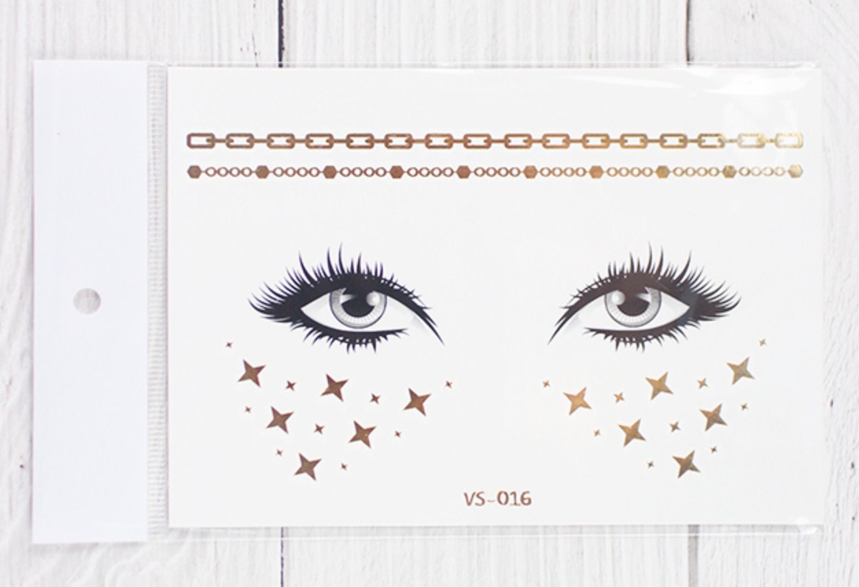 Body Art Face Temporary Tattoos - Etsy