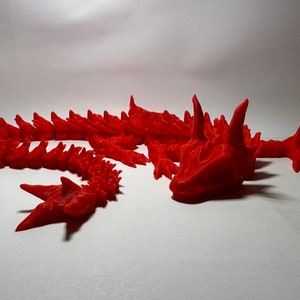 Spiked Dragon 3D Print Fully Articulating - Etsy