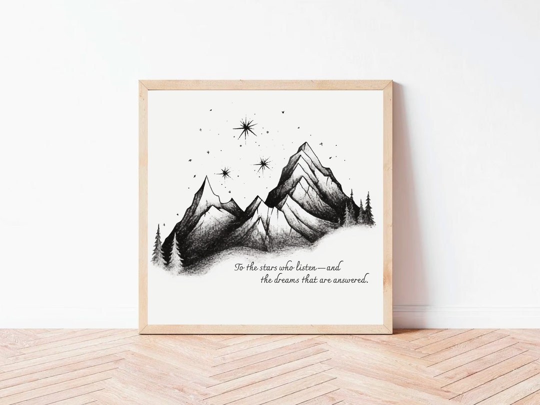 ACOTAR Series Art Print - Velaris Night Court | Bookish Gift Quote Wall ...