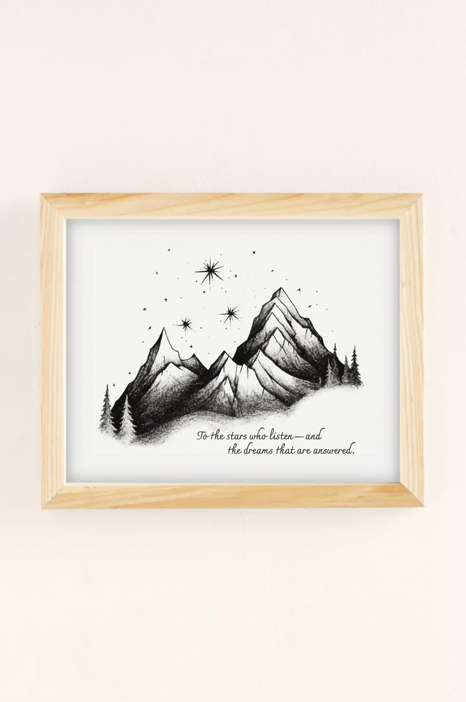 ACOTAR Series Art Print Velaris Night Court Bookish Gift Quote Wall Art ...