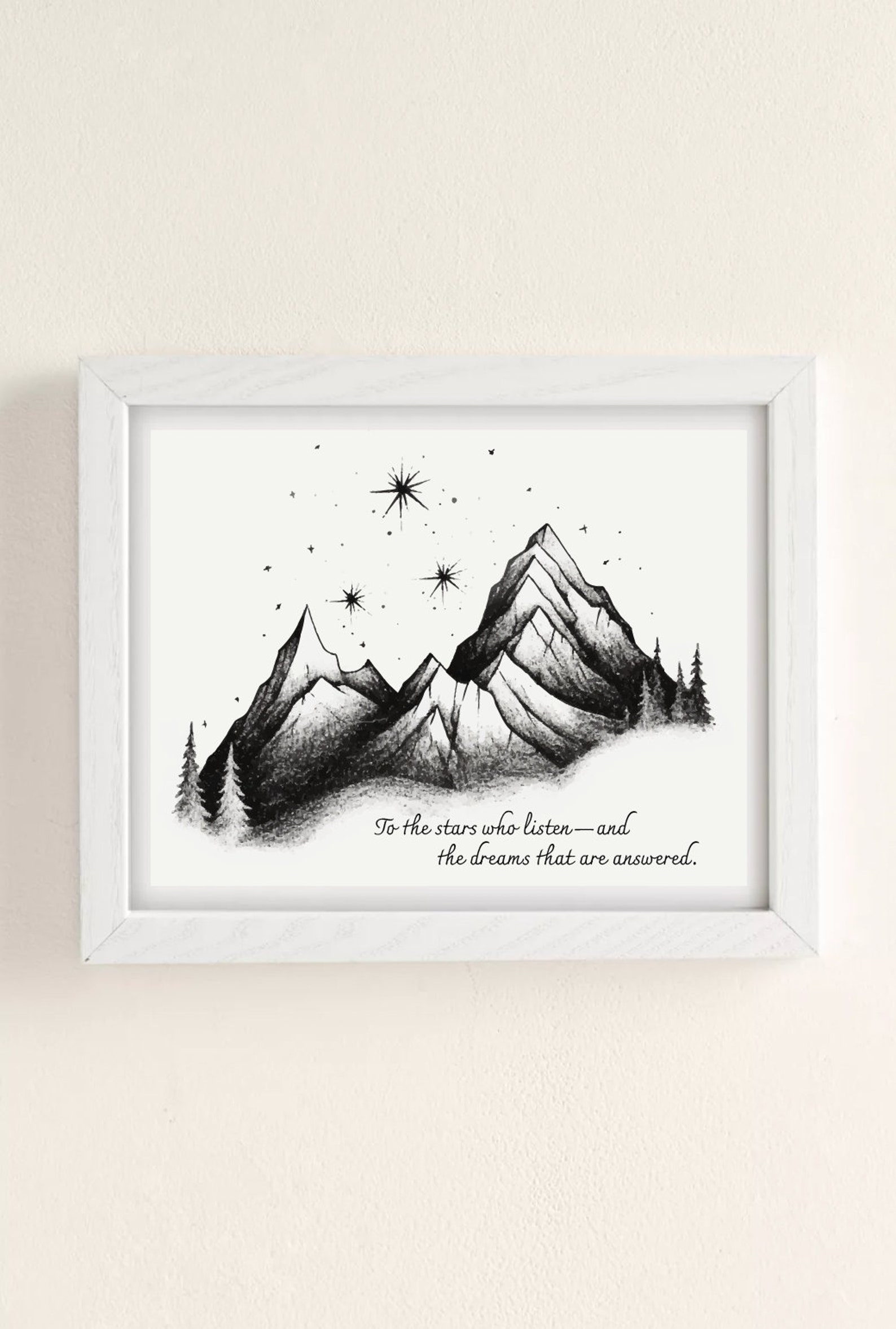 ACOTAR Series Art Print Velaris Night Court Bookish Gift Quote Wall Art ...