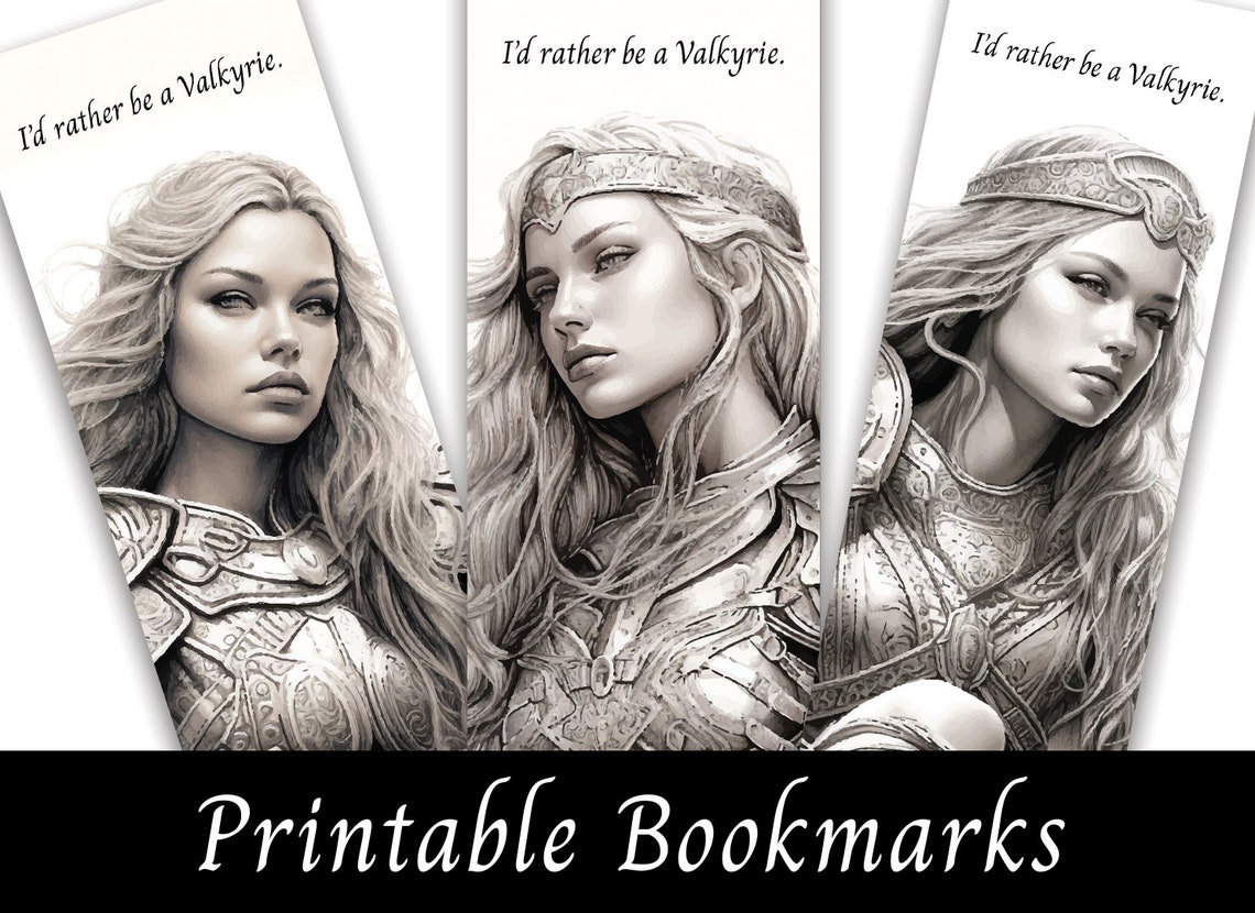 ACOTAR Valkyrie Bookmarks: Nesta, Gwyn, Emerie (digital Download) - Etsy