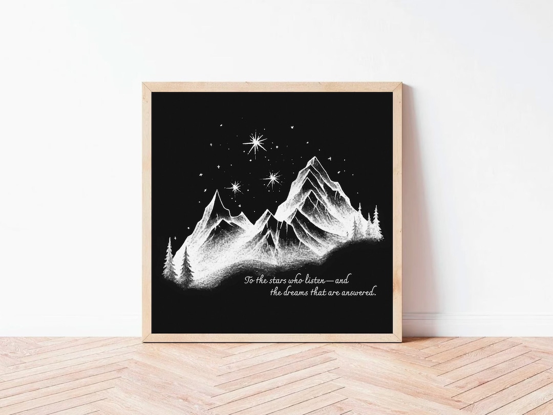ACOTAR Series Art Print - Velaris Night Court | Bookish Gift Quote Wall ...