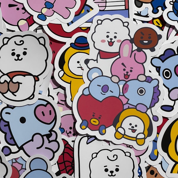 Bt21 Stickers - Etsy