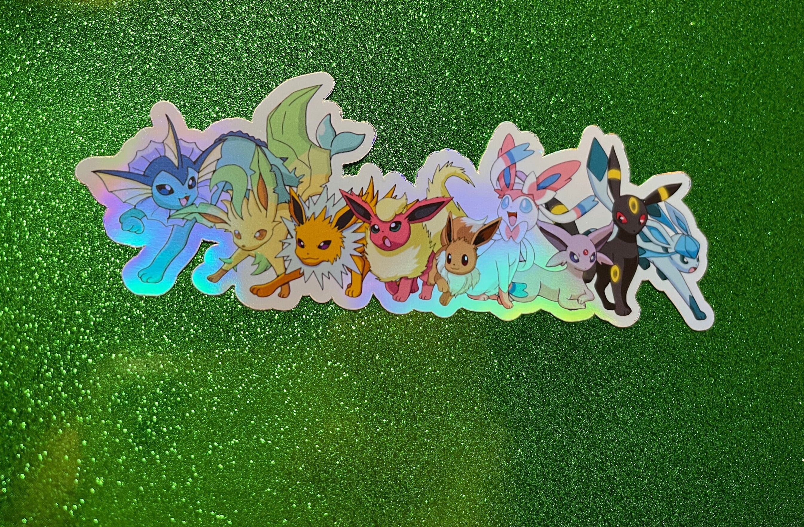 Pokemon Group Holographic Vinyl Stickers. Use Them to Decorate ...