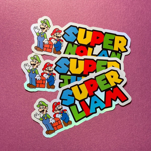 Super Mario Decal Stickers - Etsy