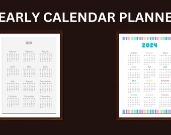 2022-2023 Calendars, Yearly Calendar, Monthly Planner - Etsy
