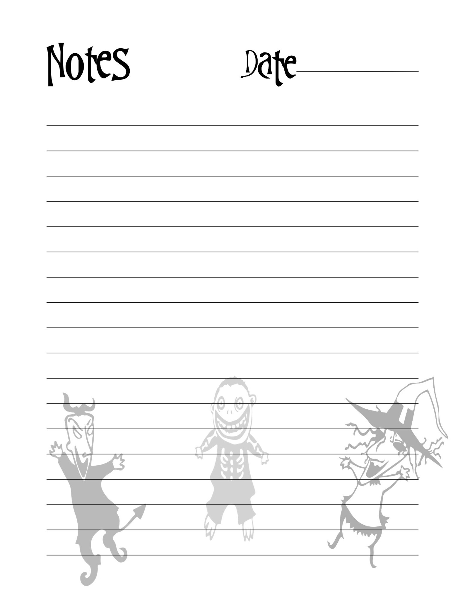 10 Pg Printable NBC Notes - Etsy