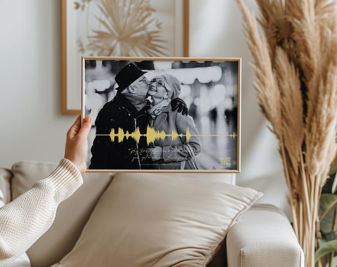 Customizable Sound Wave Memorial Photo | Personalized Keepsake | Unique ...