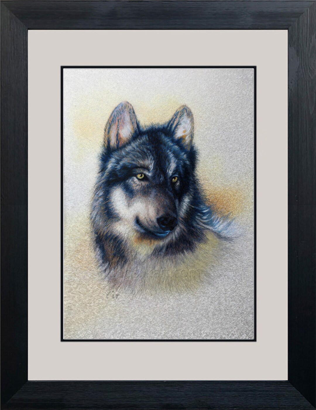 Museum Collection King Silk Art Handmade Embroidery 《荒原之魂 · Spirit of ...