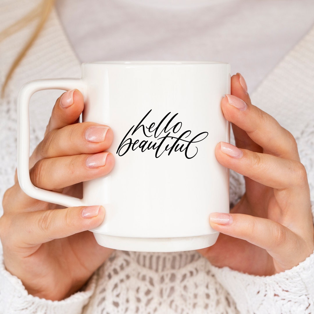 Hello Beautiful Calligraphy SVG File for Personal Use on Cricut or ...