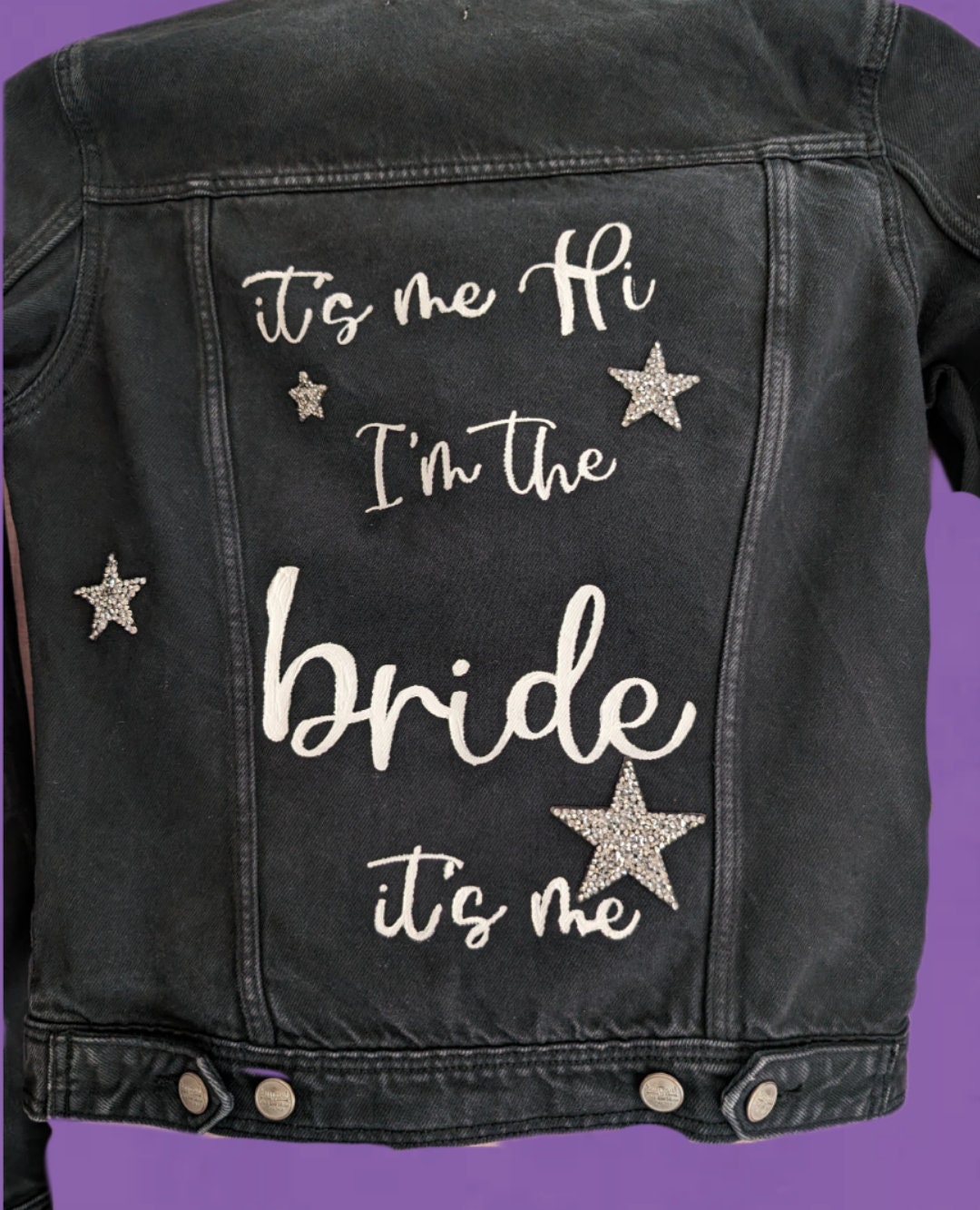 Hand Painted Taylor Swift Inspired Hen Do Wedding Denim Jacket ...