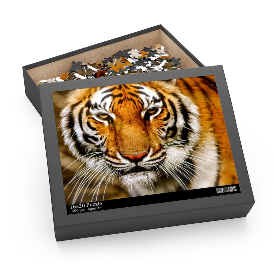 500, 252, 120 Piece Jigsaw Tiger Puzzle, Birthday Present, Game Night ...