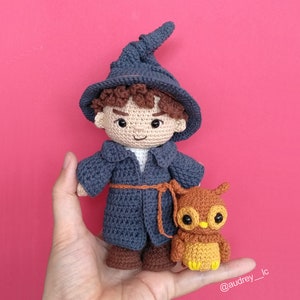 Edgar the Wizard and Ollie the Owl Crochet Pattern - Etsy