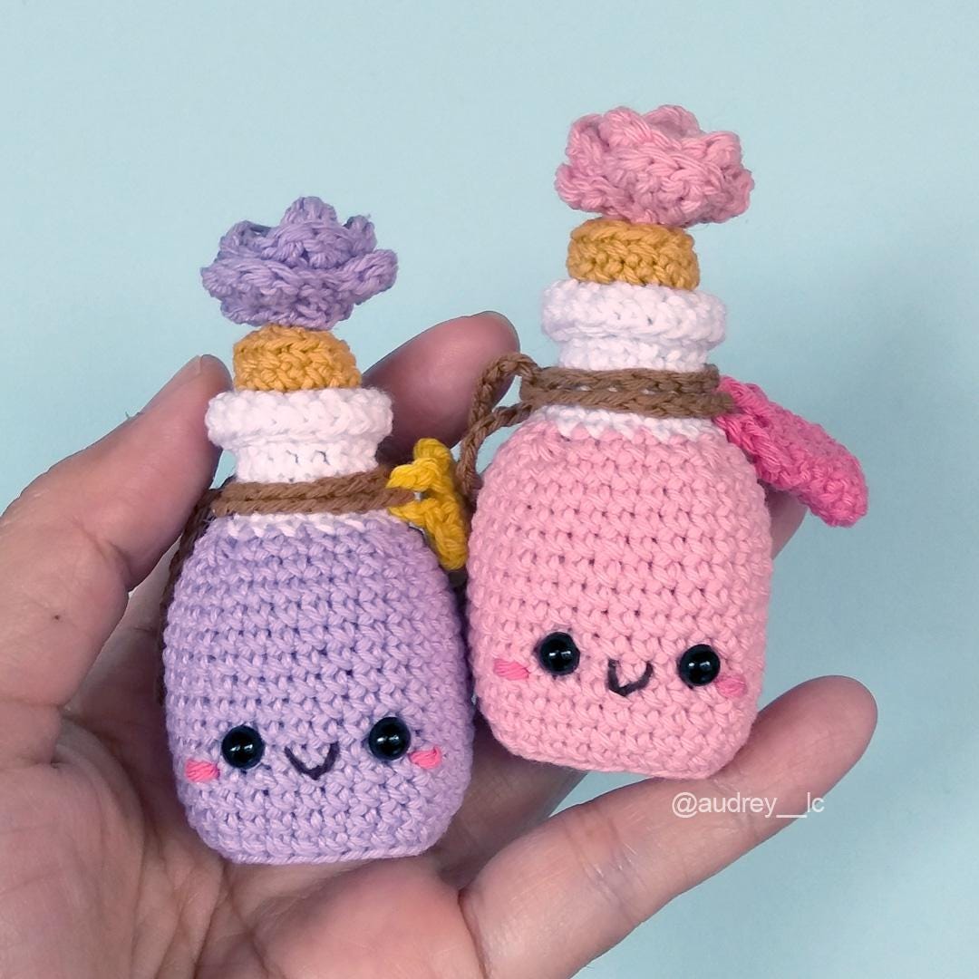 Mini Potion Collection Low Sew Crochet Pattern - Etsy