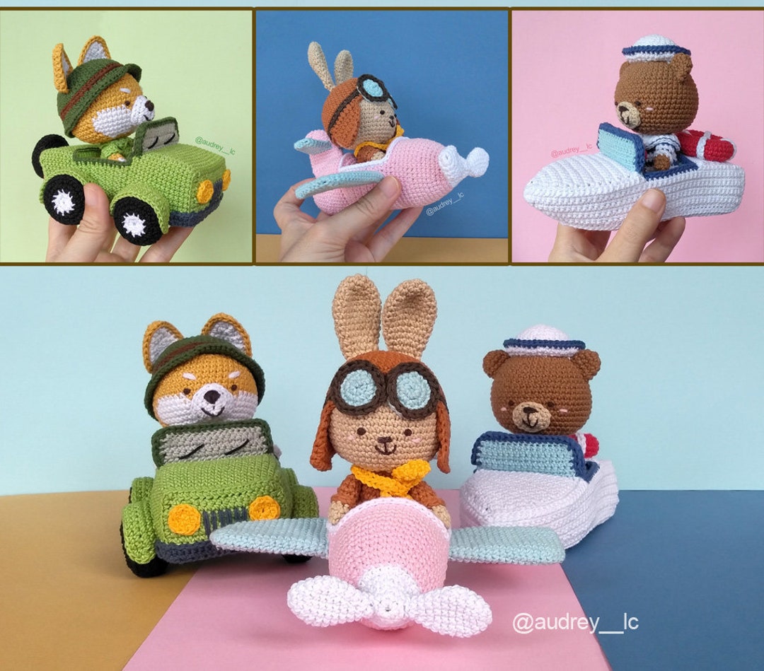 The Adventurous Trio Crochet Pattern - Etsy
