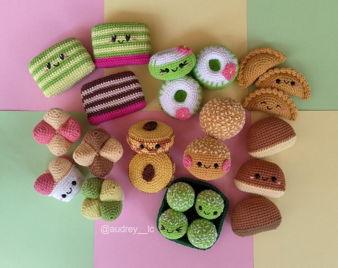 Yummy Indonesian Snacks 8-in-1 Crochet Pattern - Etsy
