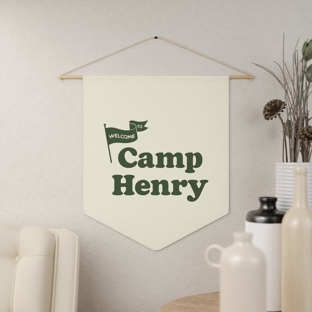 Welcome to Camp Retro Pennant | Camp Themed Birthday Supplies ...