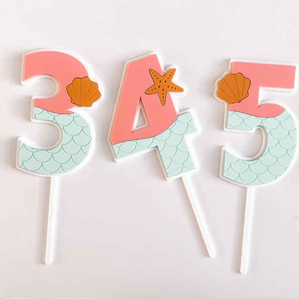 Number Star Cake Topper - Etsy
