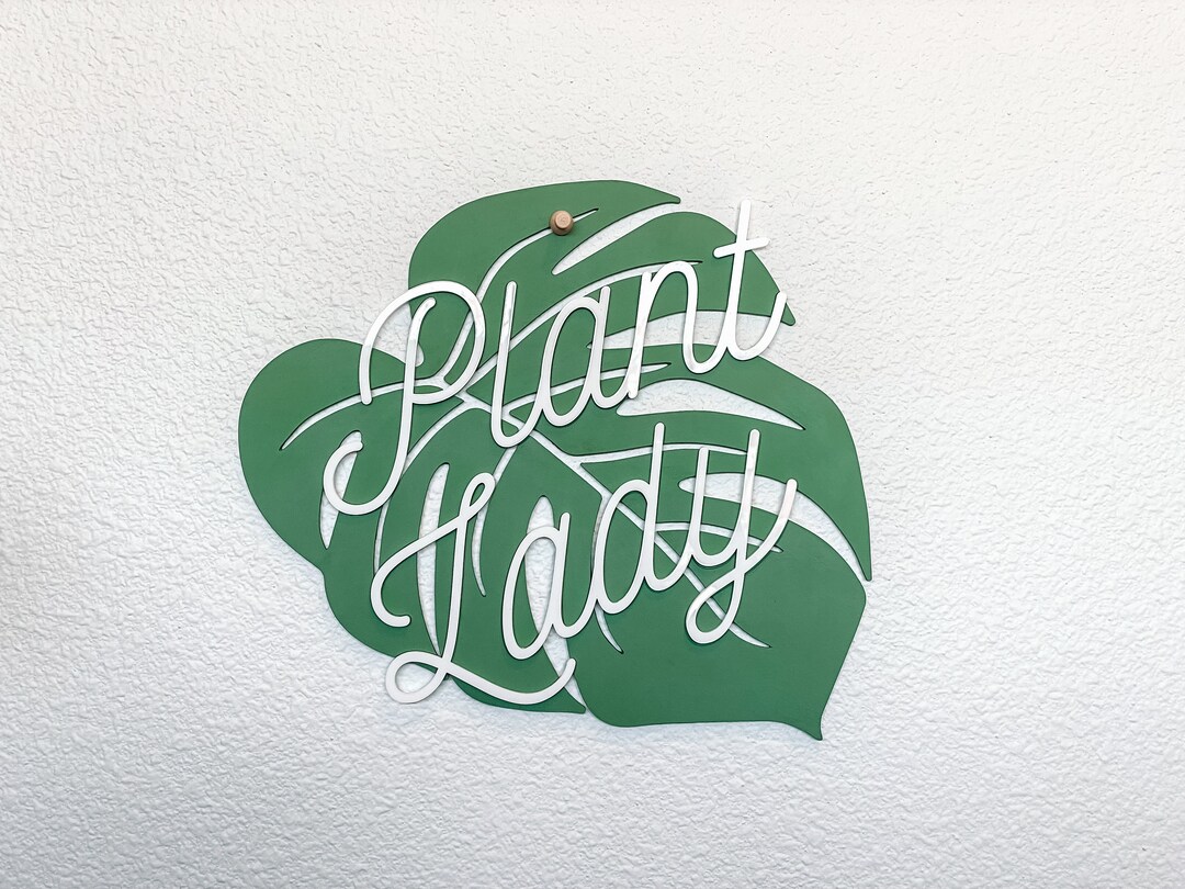 Plant Lady Sign Monstera Decor Plant Mom Gift Gift for Plant Lover ...