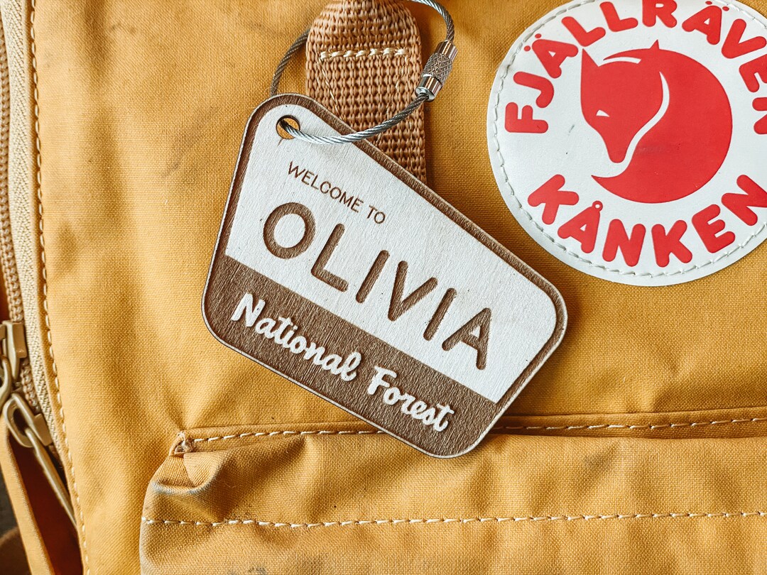 Wood Name Tag, Personalized Name Tag for Backpacks, Pet Id Collar Tags ...