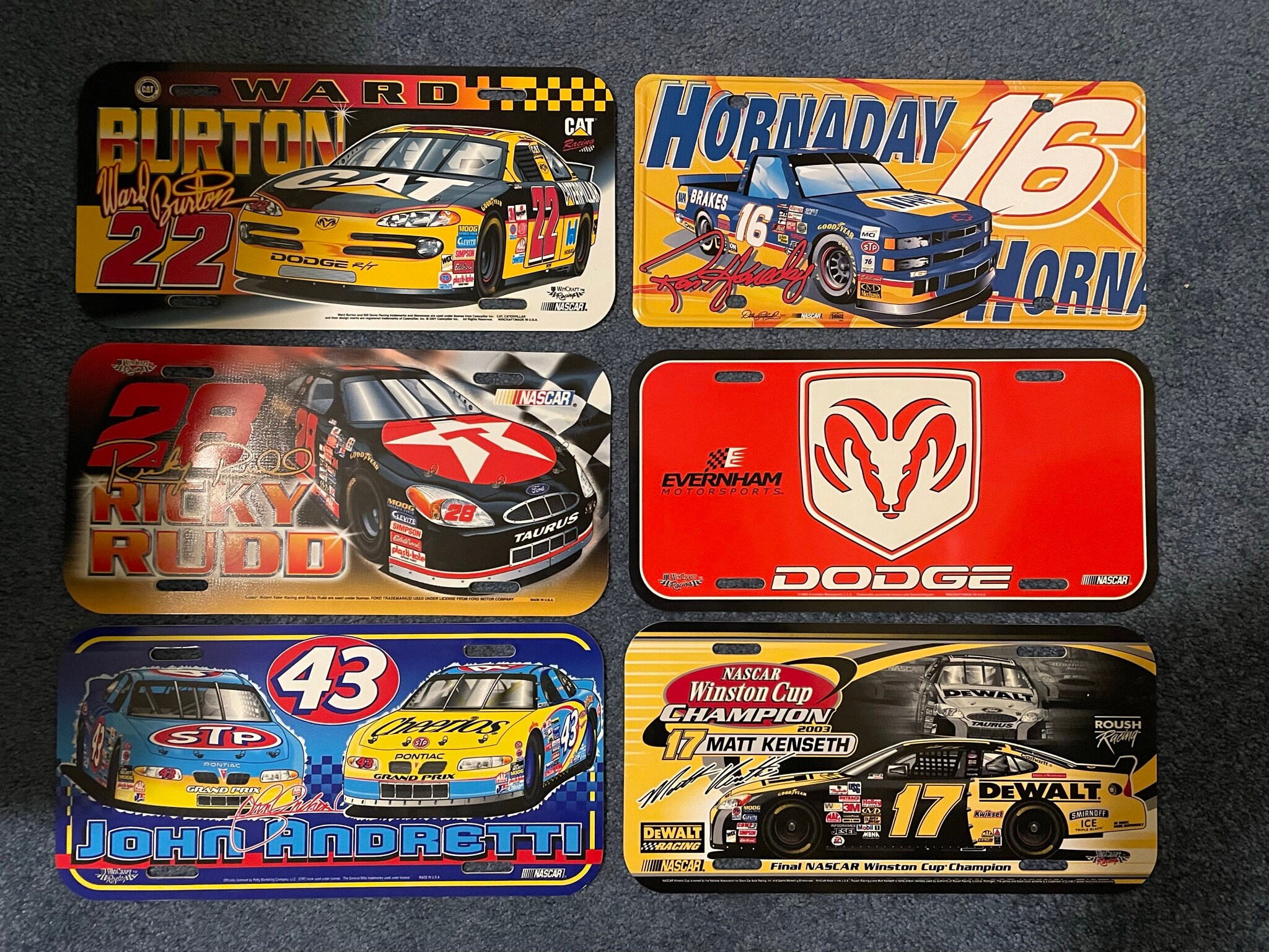 Nascar Vintage License Plates - Etsy