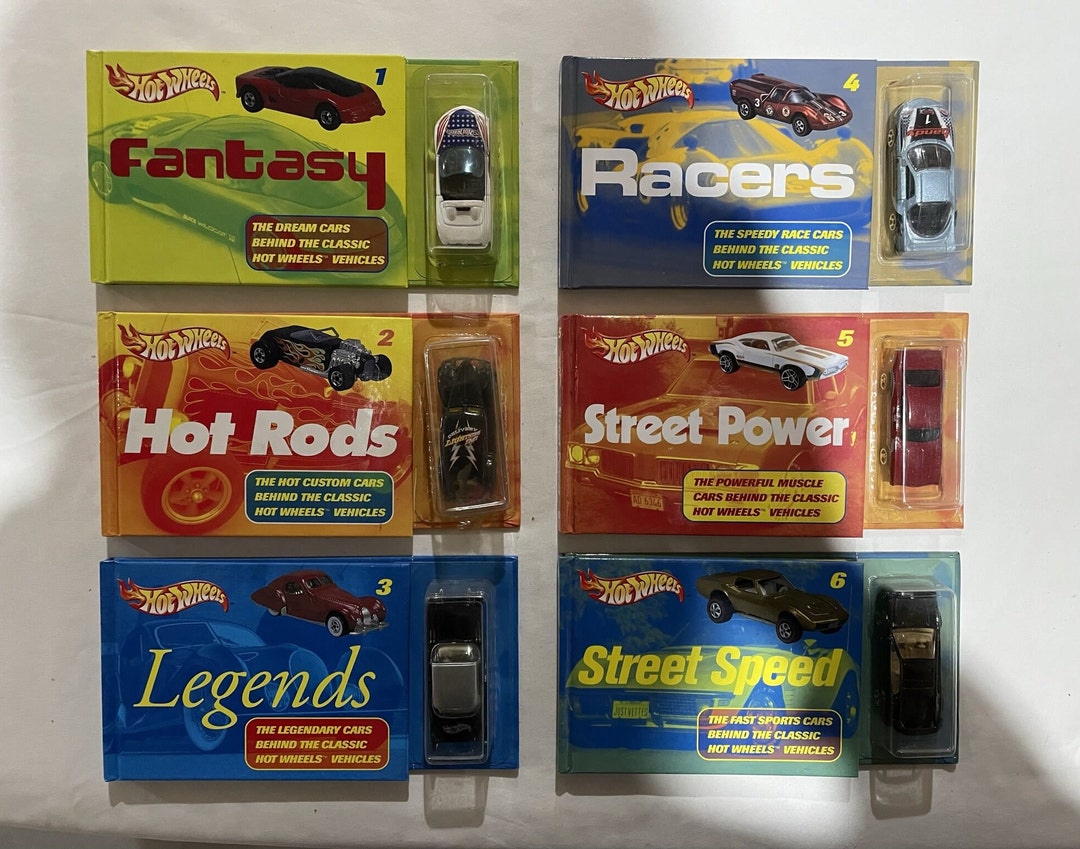 Hot Wheels Books With Cars (set of 6) - Etsy