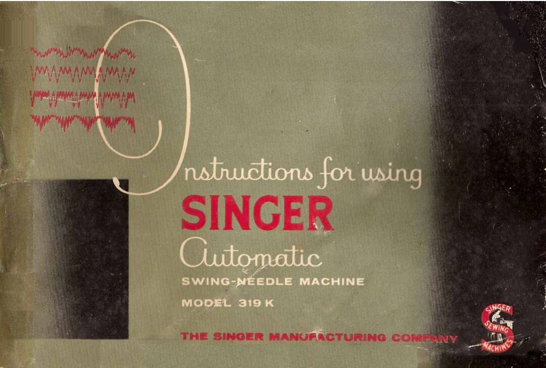 Singer Automatic 319K Sewing Machine Digital Manual - Etsy