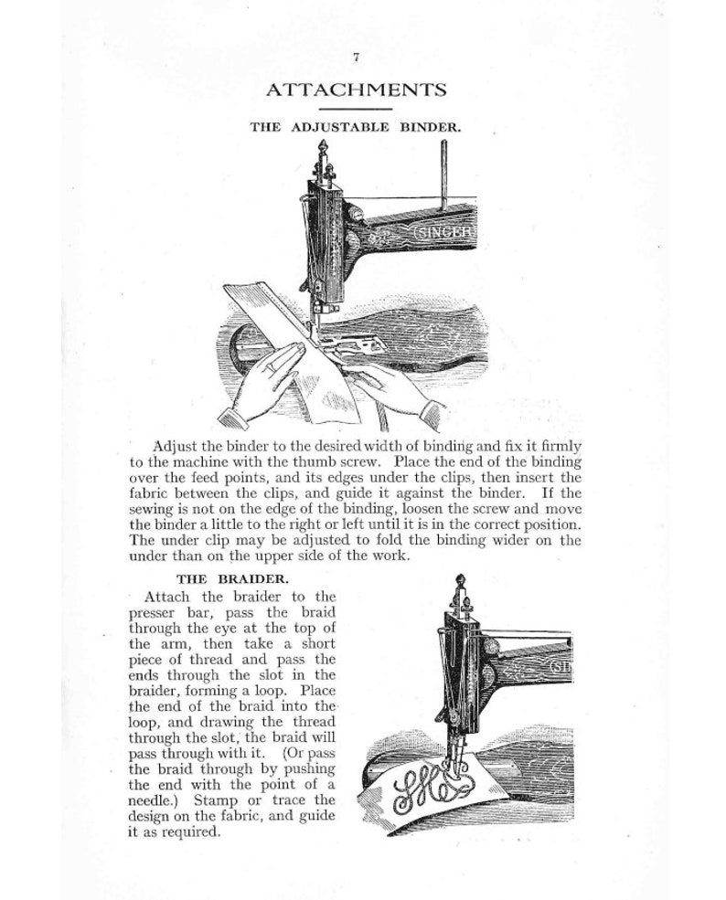 Singer 12K Family Sewing Machine Operating Instructions Digital Manual ...