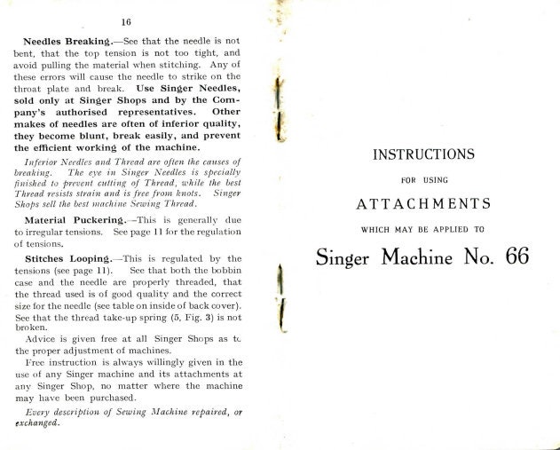 Singer 66 Year 1929 Digital Manual - Etsy