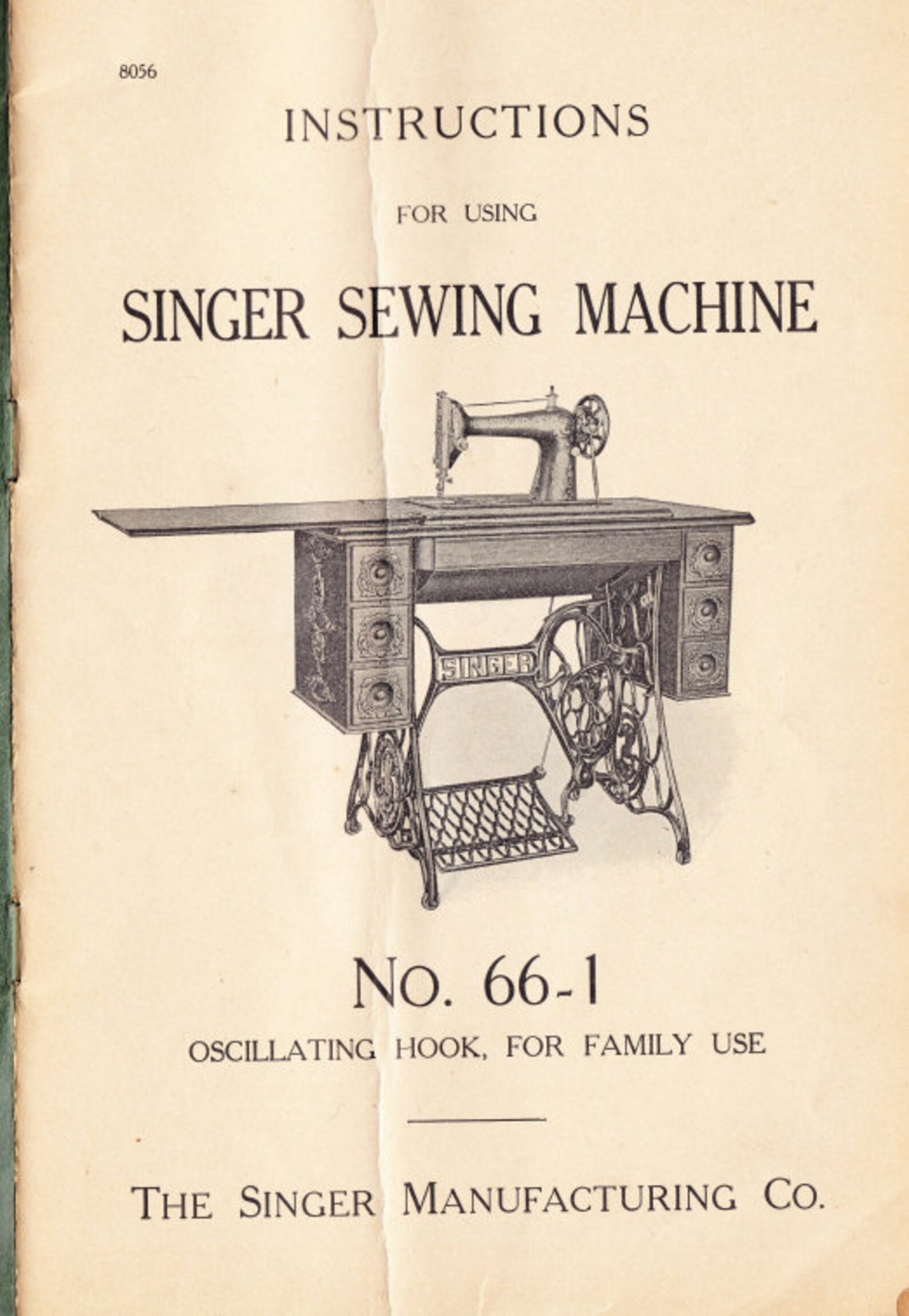 Singer 66-1 Sewing Machine Digital Manual - Etsy