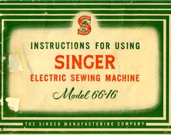 Singer 66-16 Sewing Machine Printable Cheat Sheet/reference Sheet ...